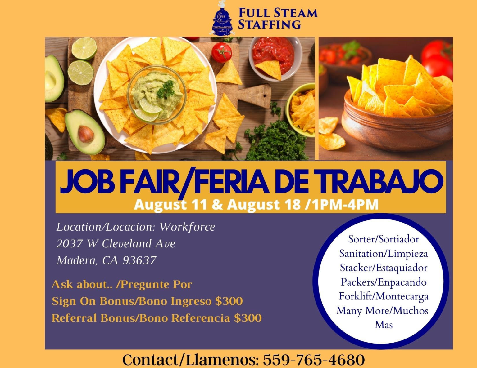 2021.8.9 Fullsteam Staffing | Madera County Workforce Assistance Center