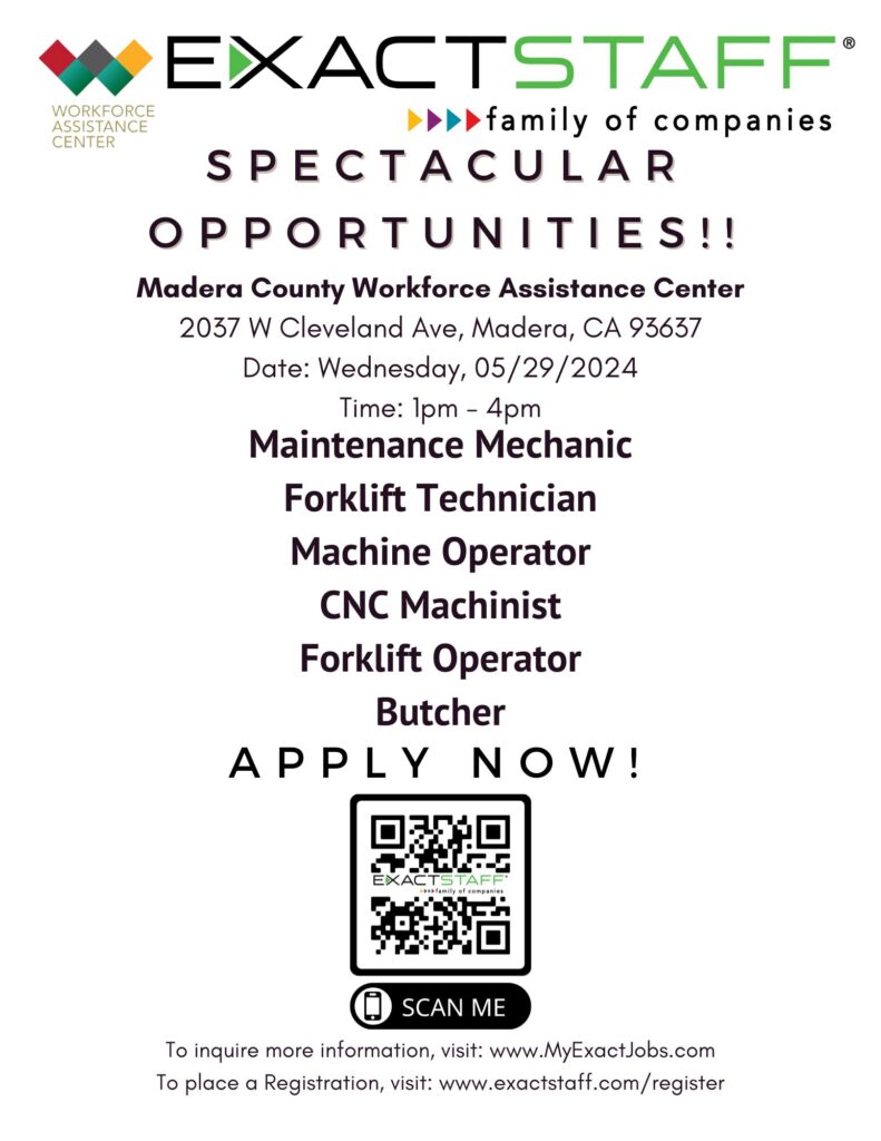 Calendar | Madera County Workforce Assistance Center